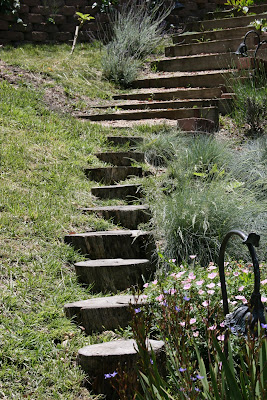 The Gardens of Petersonville: Tree Stump Steps