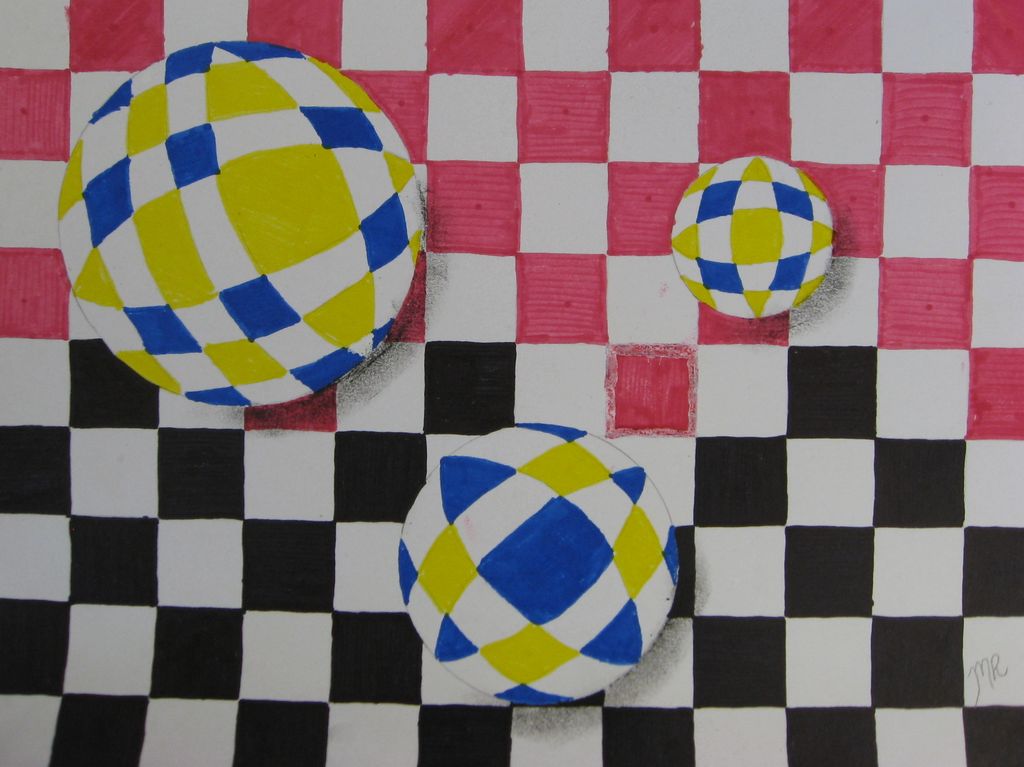 ART with Mrs. Smith: Op Art "Floating Spheres"