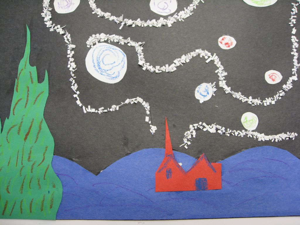 ART with Mrs. Smith: Starry Night Collage