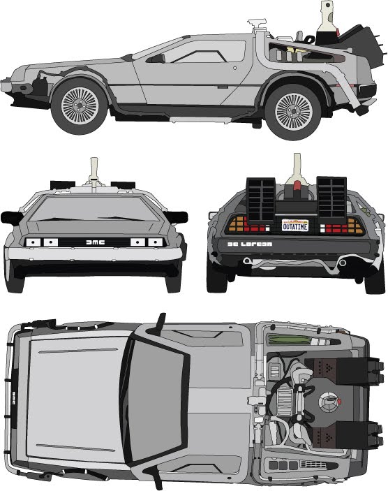 Ashley's Art Dump: Delorean Toy Box