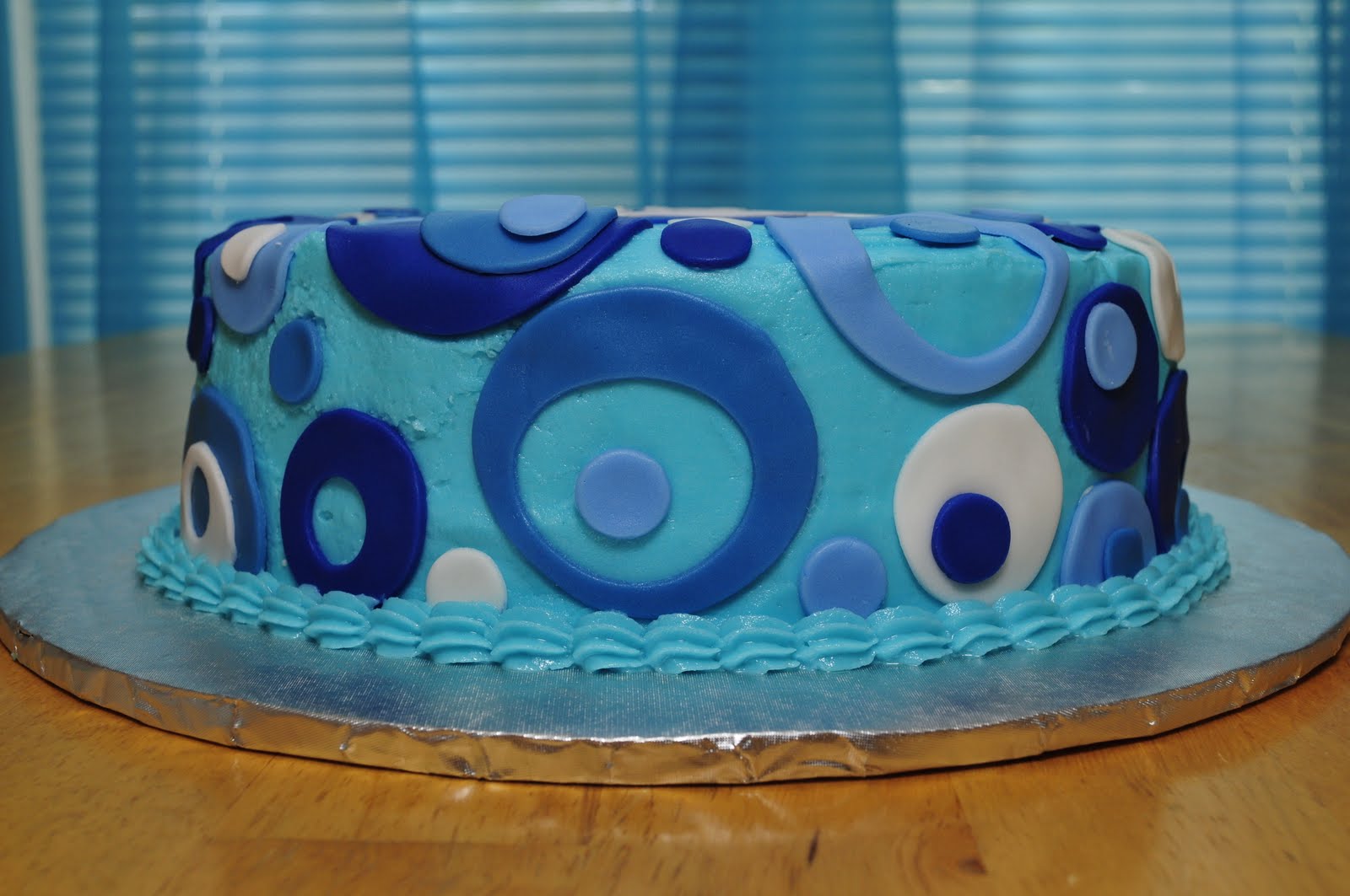 Lindsay's Custom Cakes: Blue Baby Shower Cake