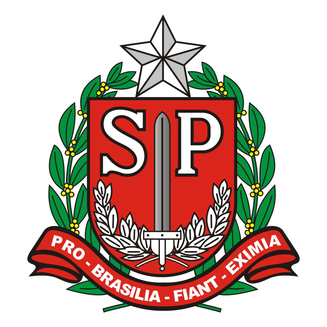 Valeu Cara: Brasão de armas do estado de São Paulo, em vetor