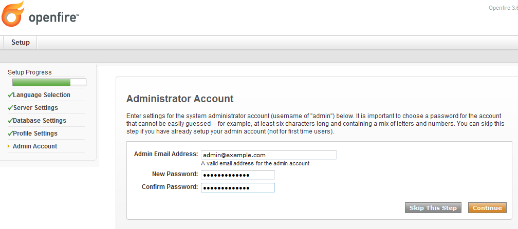 Openfire server installation - Infrastructure for Instant Messaging ...