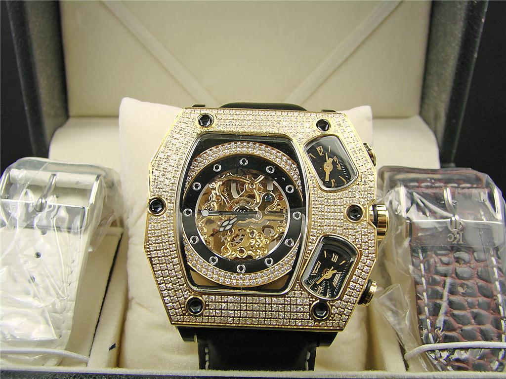 new_york_jewels: TECHNO COM KC/JOE RODEO AUTOMATIC DIAMOND WATCH 4.20 CT