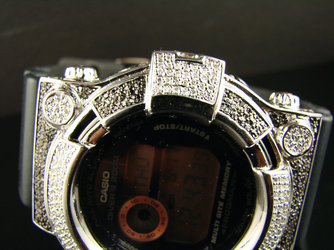 new_york_jewels: G-SHOCK/G SHOCK MEN DIAMOND WATCH 5.0 CT BLACK DIAMOND