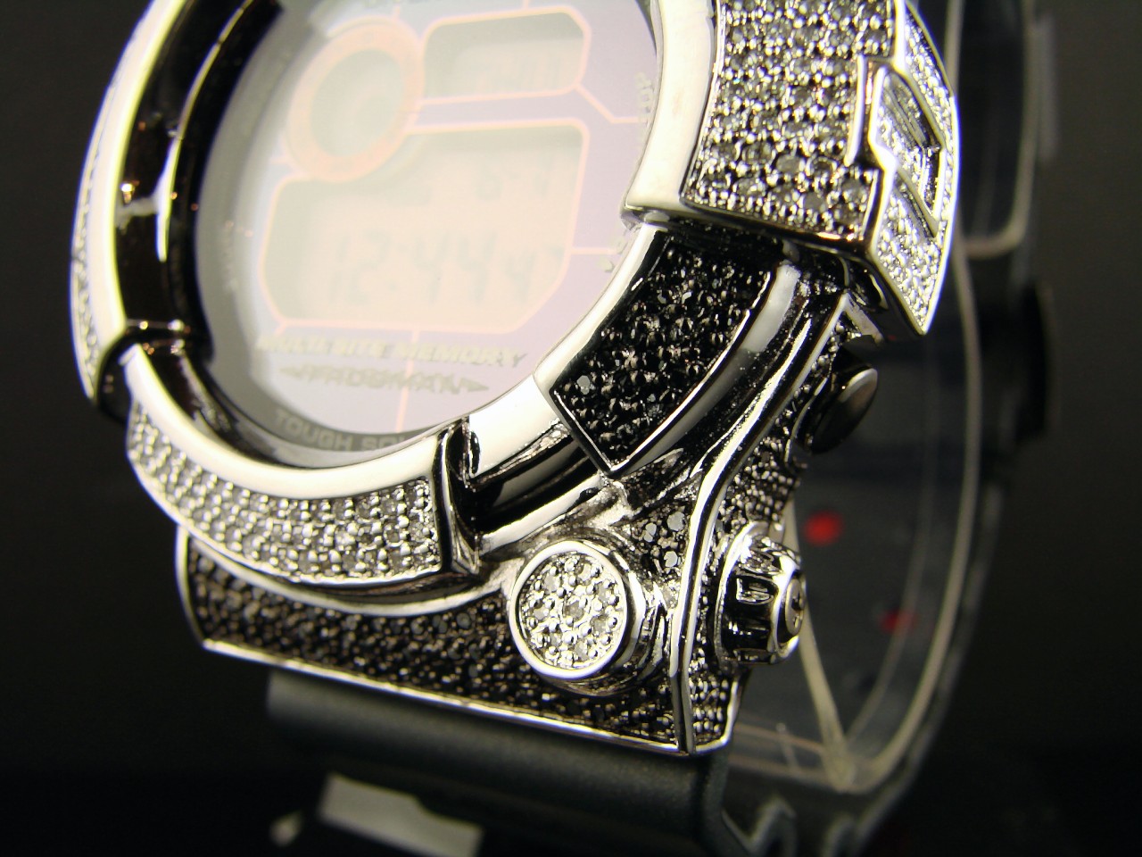 new_york_jewels: G-SHOCK/G SHOCK MEN DIAMOND WATCH 5.0 CT BLACK DIAMOND