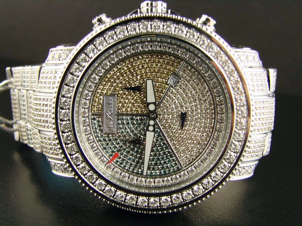 new_york_jewels: MENS 17.25 CT JOE RODEO SUPER JUNIOR BIG DIAMOND WATCH
