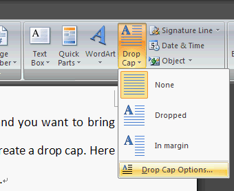 Digital World: Insert Tab In Microsoft Word