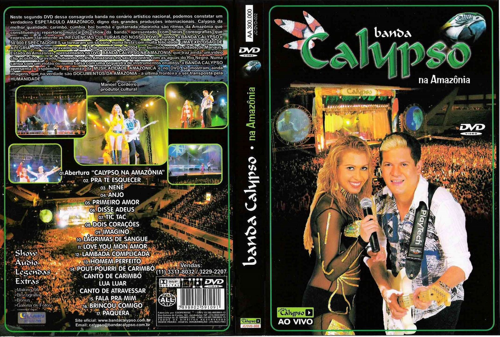 Capas Show Nacional: Banda Calypso - Na Amazônia