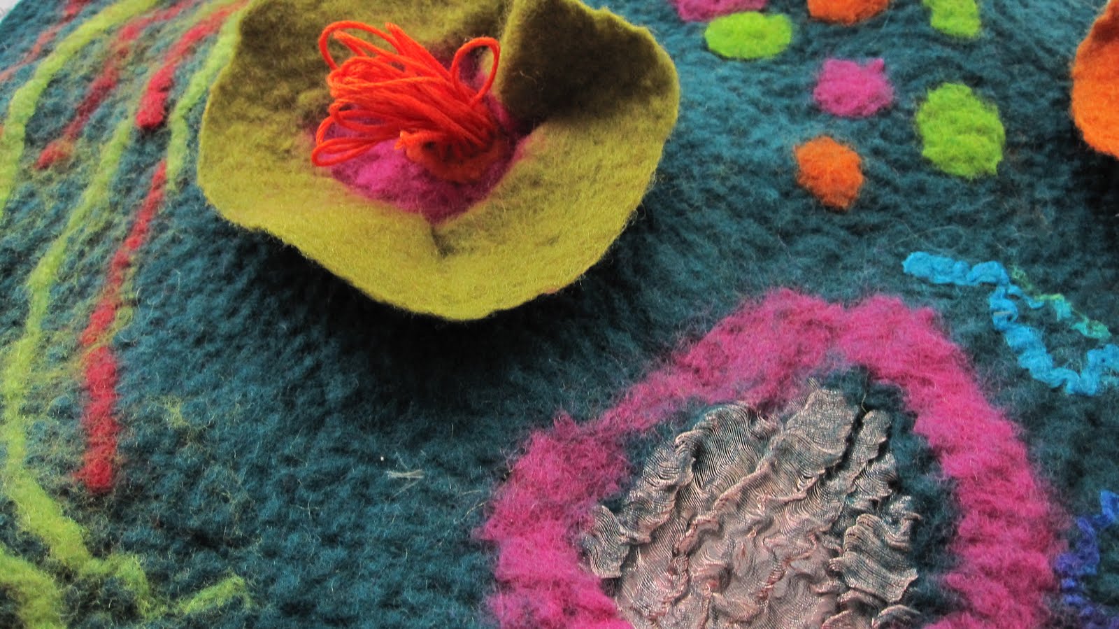 Robin at Luckystone Feltworks Studio: Art Felt Techniques Workshop & NY ...