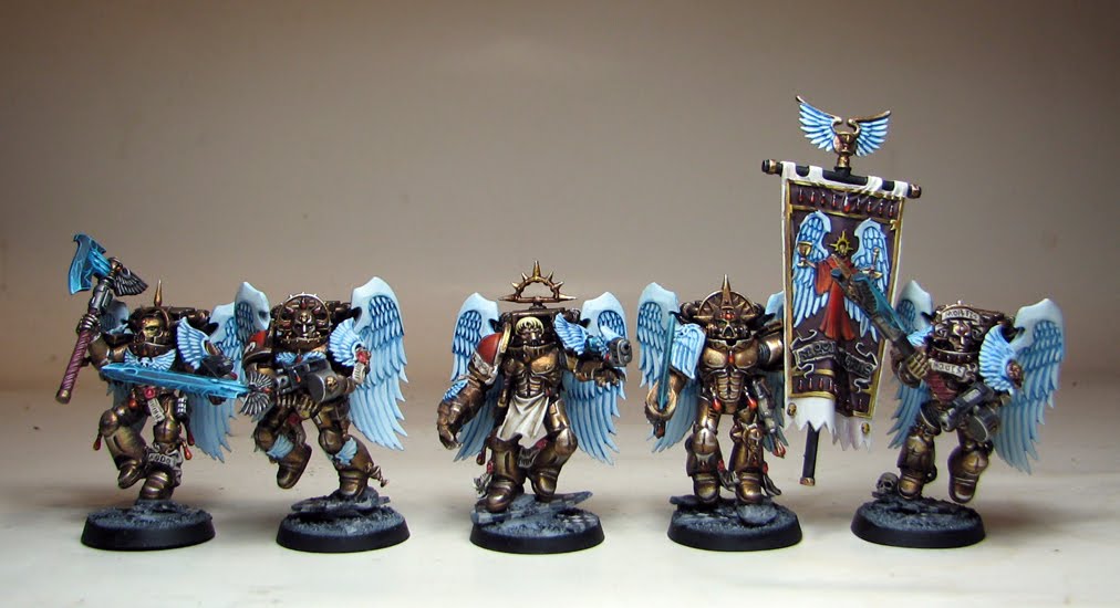 Chaos Brushes: Blood Angels Sanguinary Guard DONE!