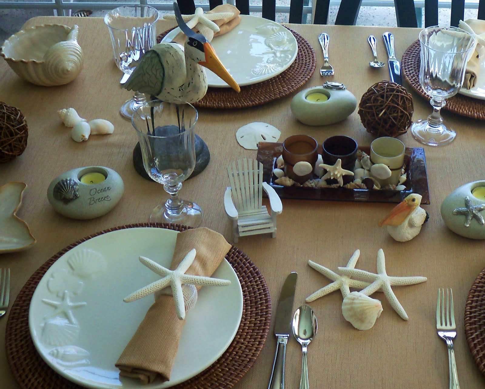 My little cottage in the making: SHE SALES SEA SHELLS TABLESCAPE