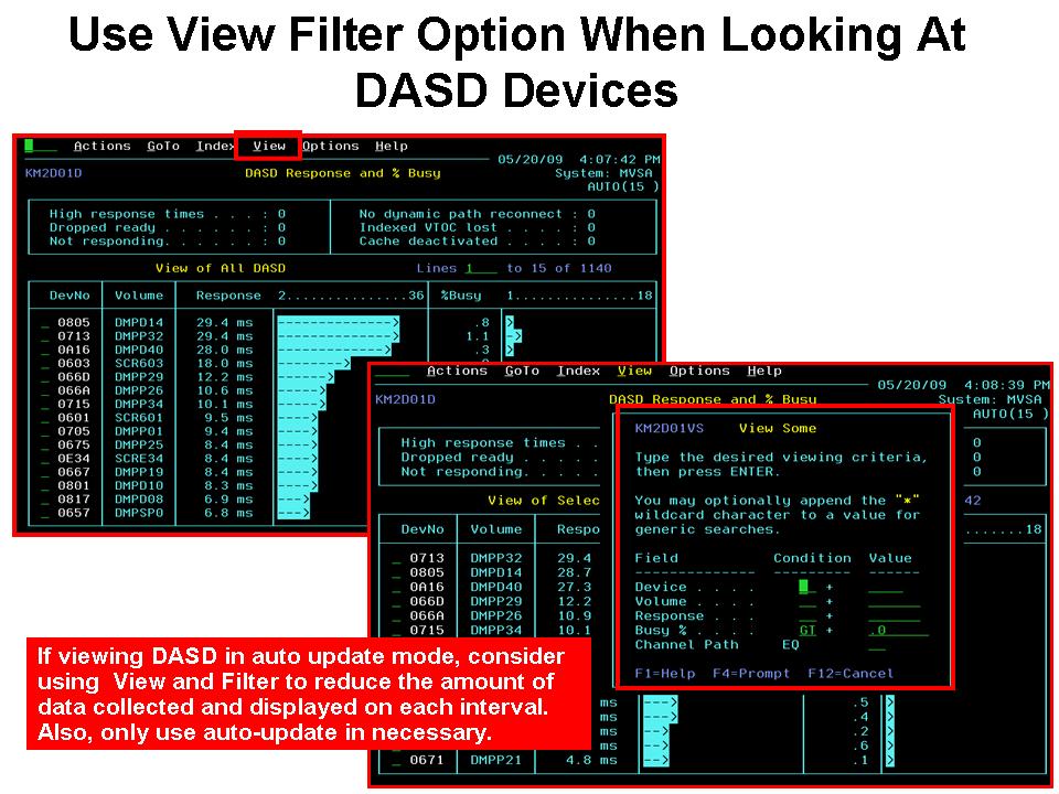 Tivoli With A z: More on DASD monitoring with OMEGAMON z/OS