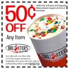 Bruster's Real Ice Cream of Augusta and Evans, GA: August 2010