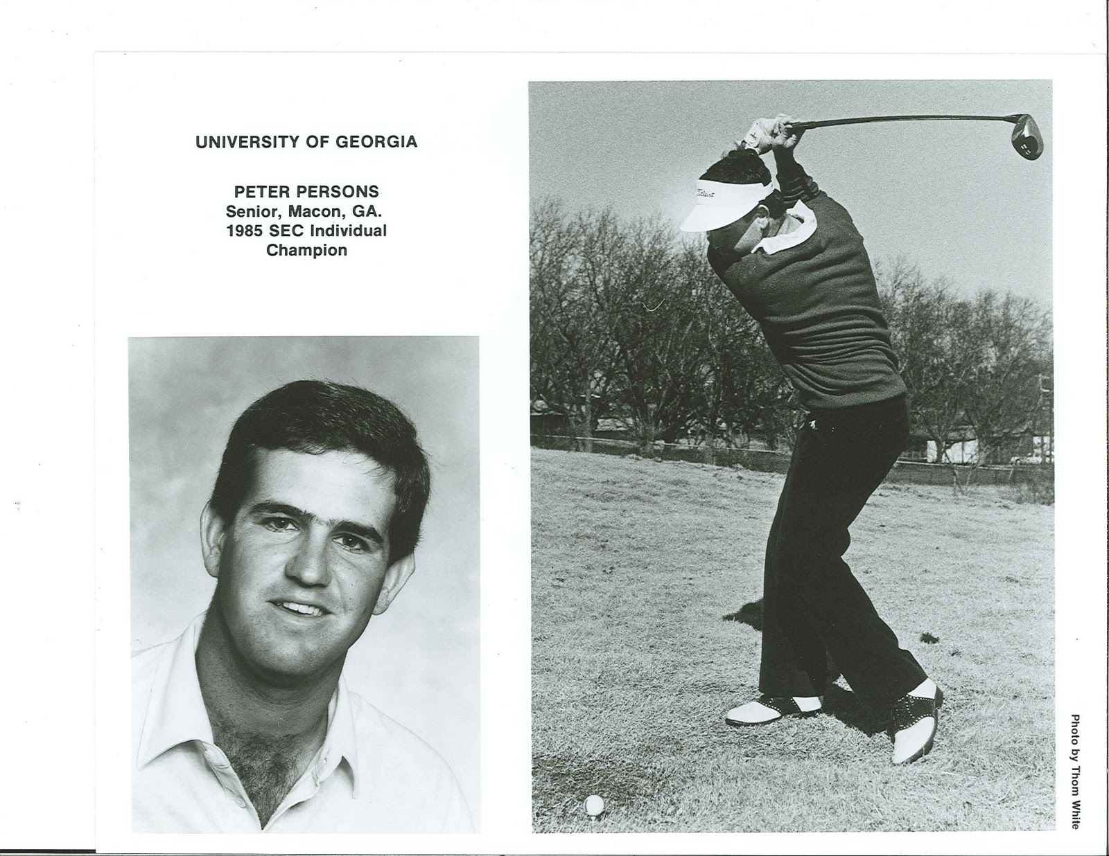 Bulldog Golf: Bulldog Golf Story #8 in 2010: Peter Persons Inducted ...