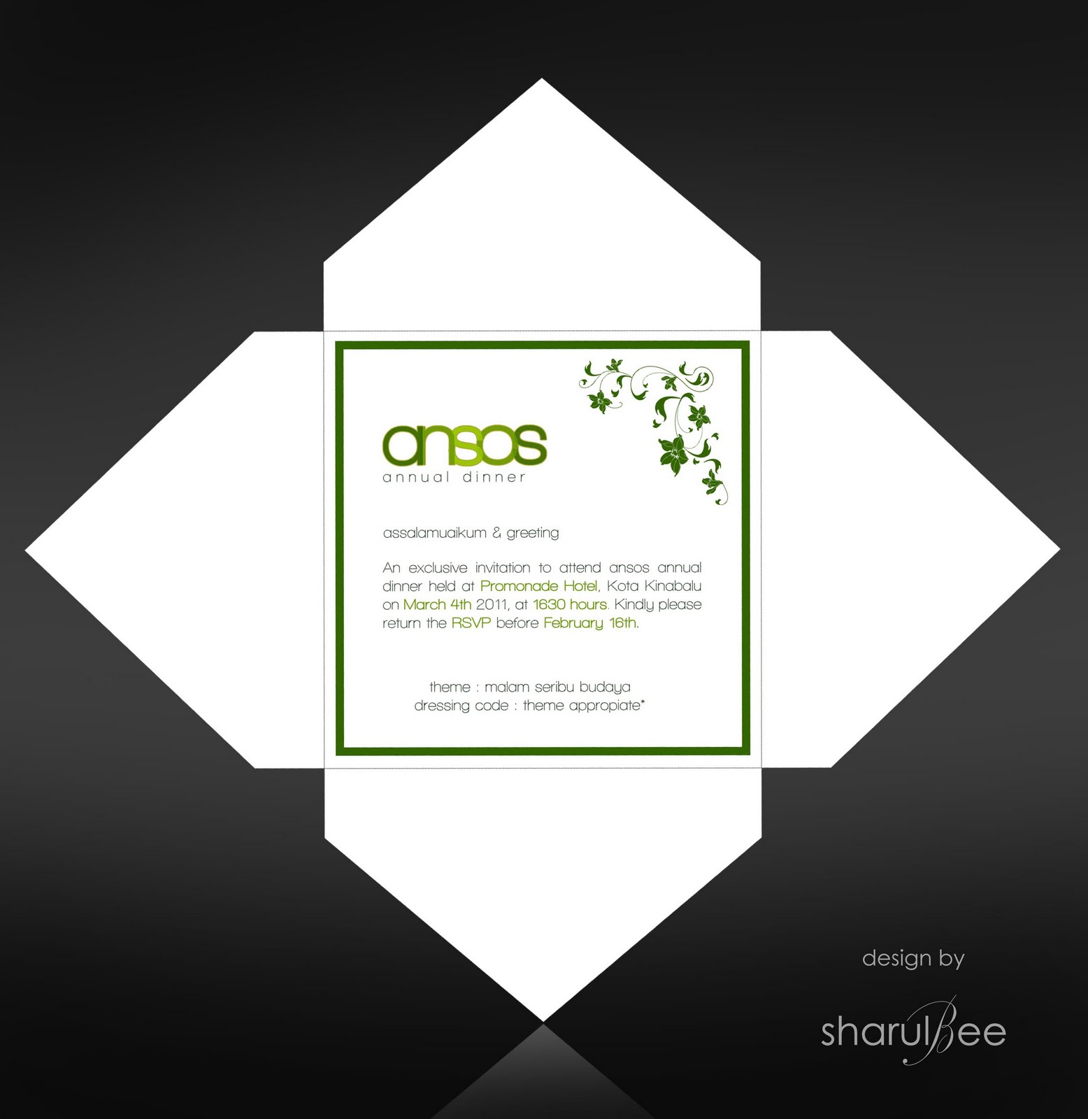 C R E A T I V E B O X: ansos annual dinner | invitation card