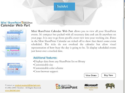 SharePoint Mini Calendar Web Part by iTechArt