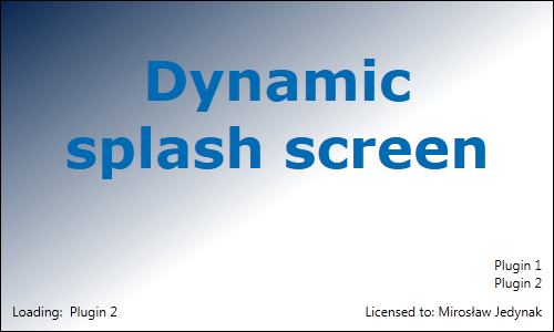 Mirosław Jedynak Net Blog Dynamic Splash Screen In Wpf