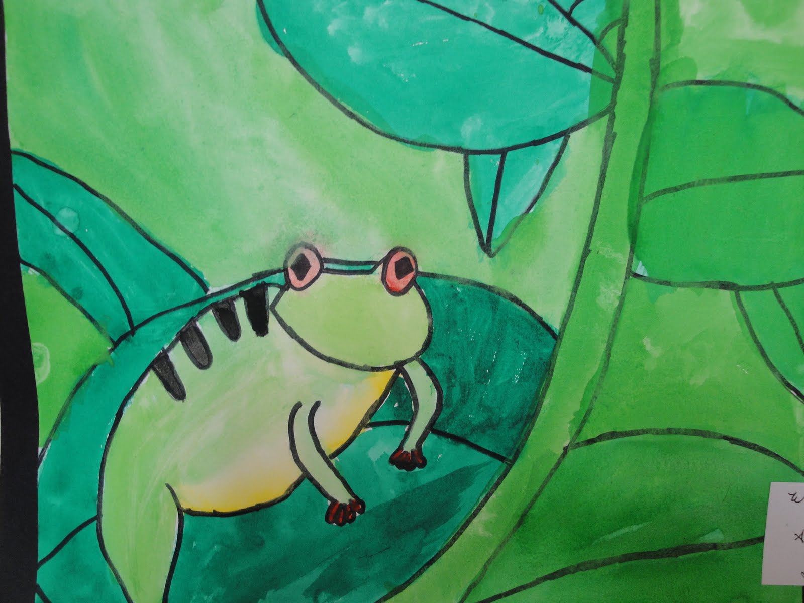 3rd Grade Watercolor Tree Frogs | Mrs. Hood's Art Room
