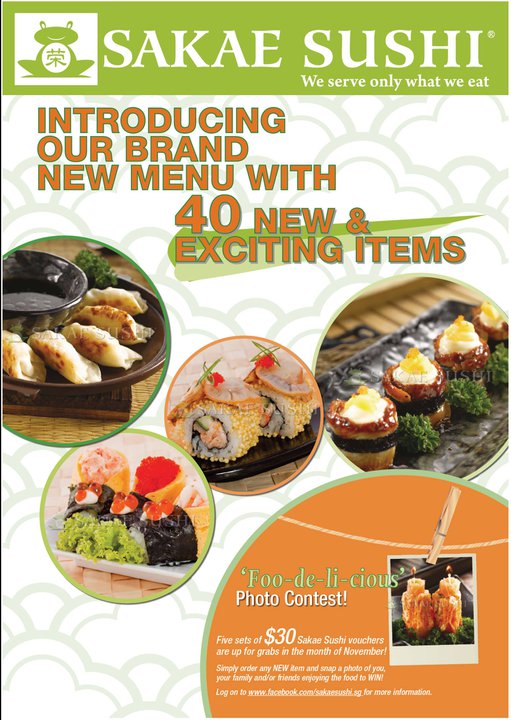 Cuisine Paradise | Eat, Shop And Travel: Sakae Sushi ~ New Menu Launched