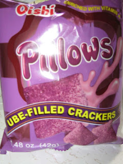 Exotic Eating: Pillows Ube-Filled Crackers
