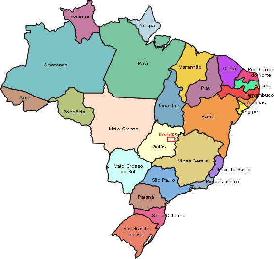 Lucas Geography: Mapa do Brasil