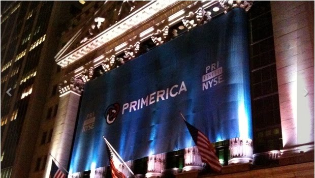 FREEDOM LIVES HERE!: Huge Primerica Banner covers New York Stock Exchange