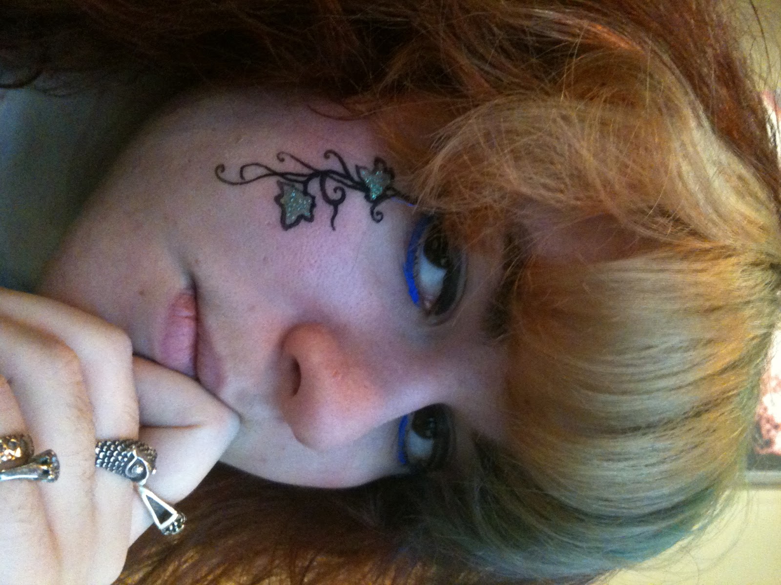 365 Days of Face Art: Vines and prints