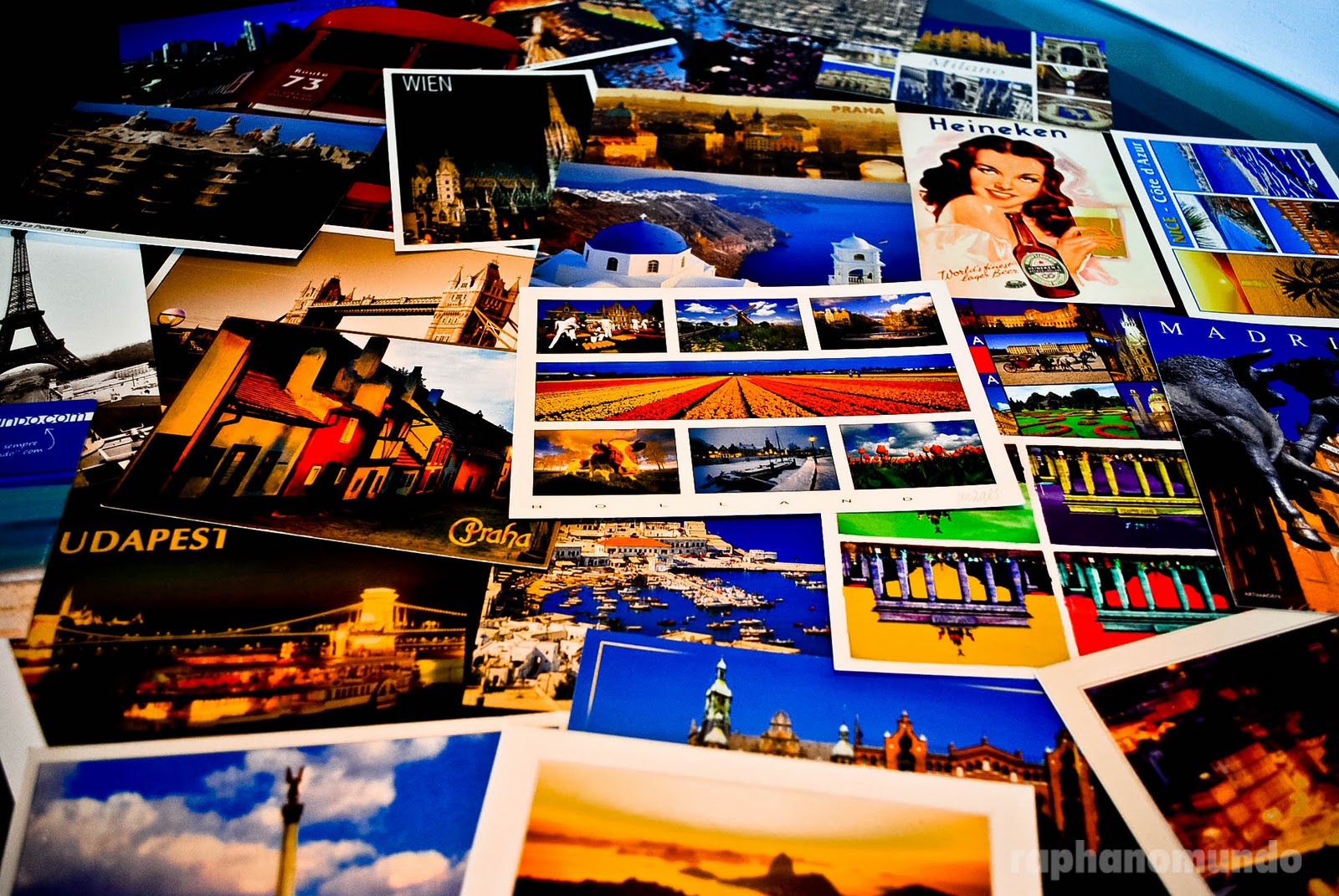 Minha coleção de postais