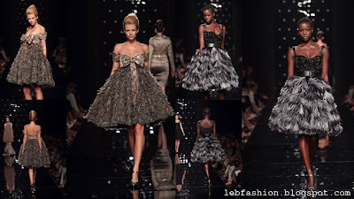 Lebanese Fashion: Feathers in Couture Collections by Lebanese Designers