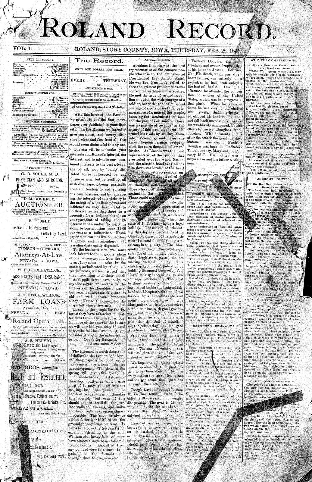 Story County Historical Alliance: November 2010