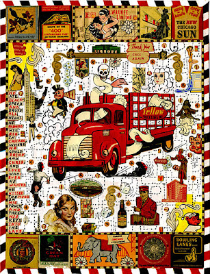 Recogedor: Tony Fitzpatrick - Ilustraciones - Collage