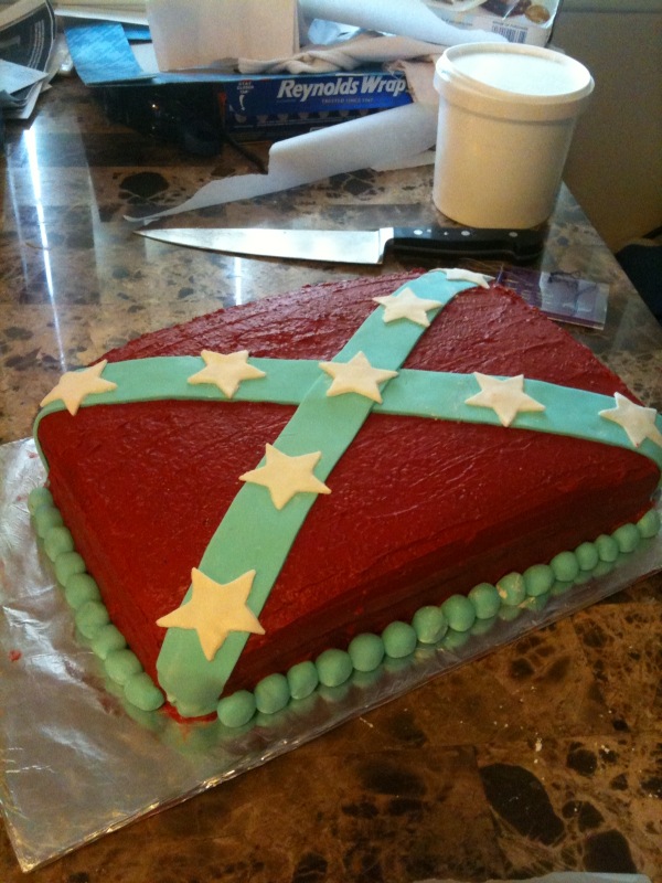 La Mia Bella Bakery: Confederate flag Memorial cake