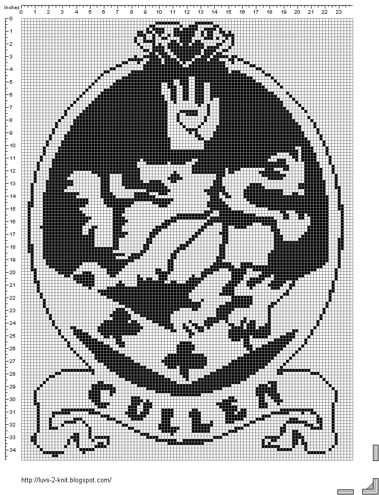 Cro Knit Inspired Creations By Luvs2knit: Cullen family Crest Filet ...