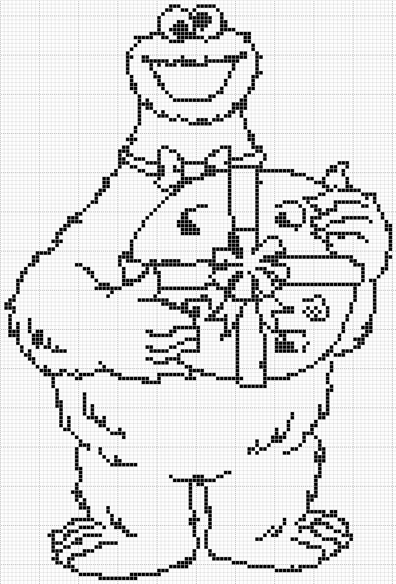 Cro Knit Inspired Creations By Luvs2knit: Sesame Street Cookie Monster ...