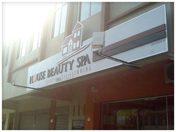 Haara Artistry: Graphic Design #2: "House Beauty Spa" Signboard