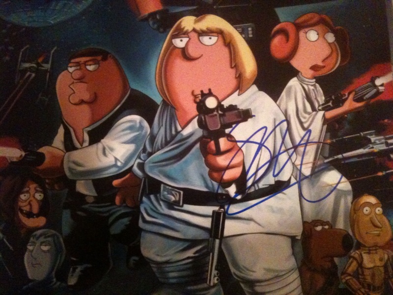 The Autograph Cat: Seth MacFarlane of "The Family Guy"