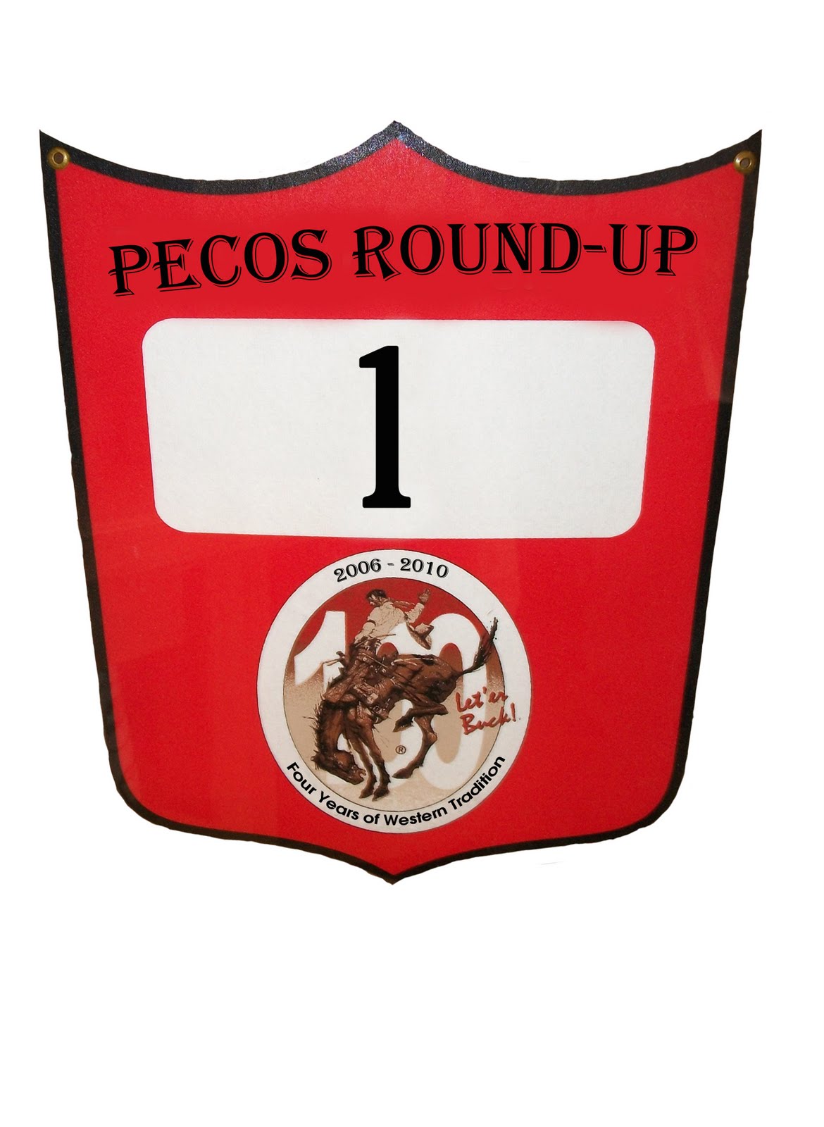 Rodeo Back Numbers Printable _ Rodeo Contestant Back Number #2 Blank ...