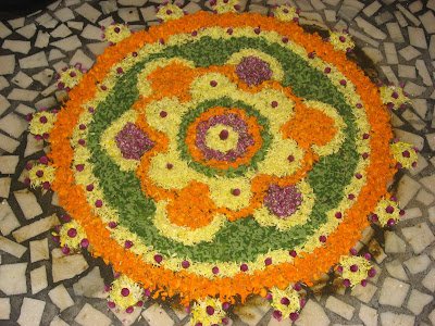 Onam Special_Athappoo or Pookkalam.