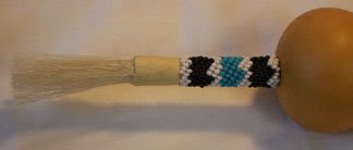 Eaglesbrother's Gourds and Art: "Peyote Gourd Rattle"