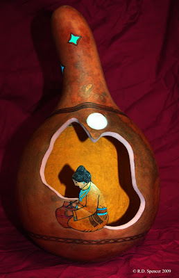 Eaglesbrother's Gourds and Art: New Gourd Art #107