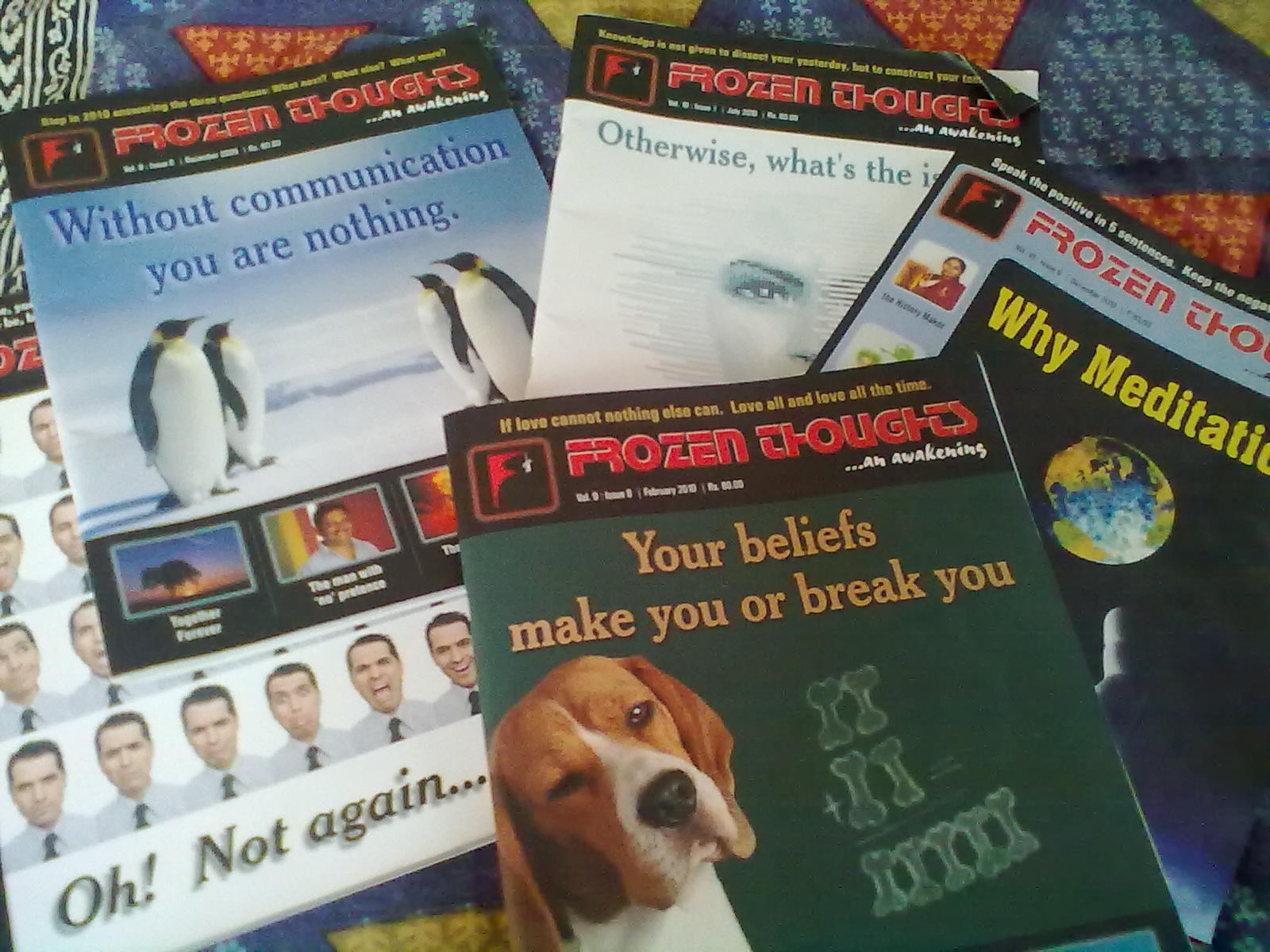 Asha's musings & ramblings: Frozen thoughts...... an awakening