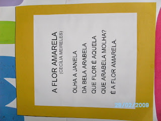 A Magia de Ensinar...é um sonho: POESIA...A FLOR AMARELA