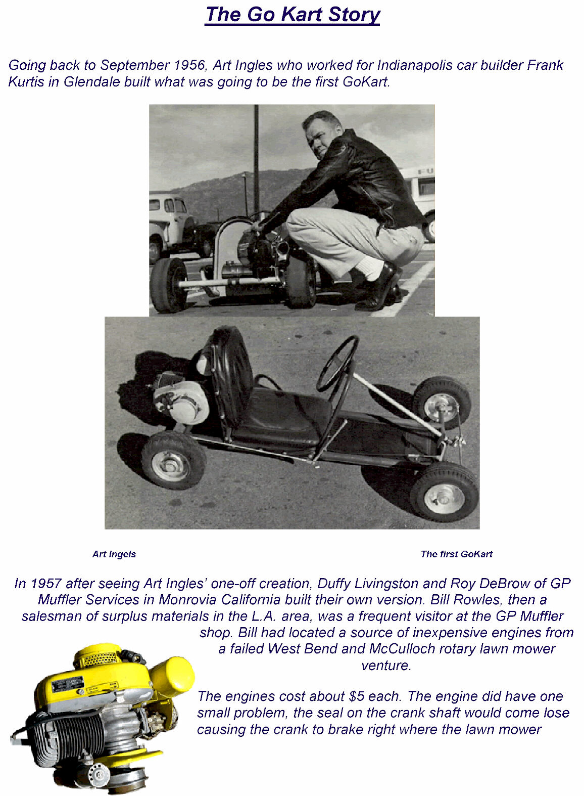 HOT RODS and JALOPIES: Push Mobiles, Go Karts and a 1950's Surviver...