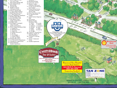 Garrison's Map Revisions: Samford University, 2008