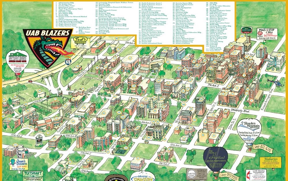 Garrison's Map Revisions: UAB, 2008
