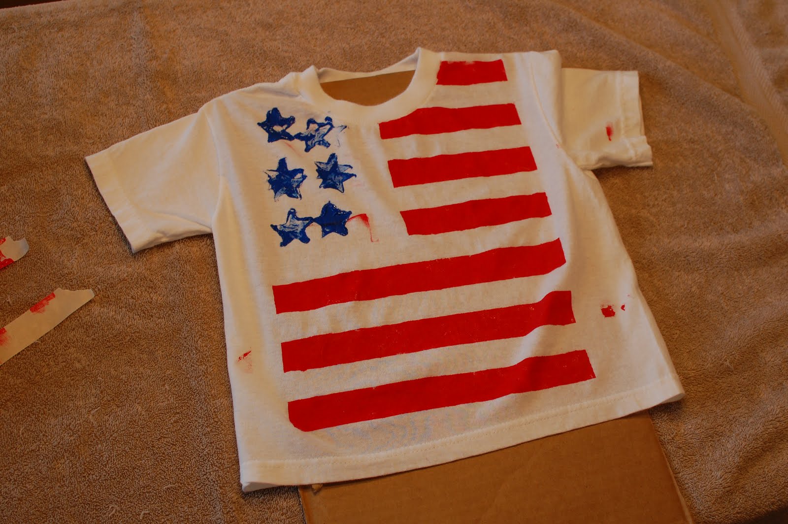 Our Growing Family: Homemade 4th of July Shirts.