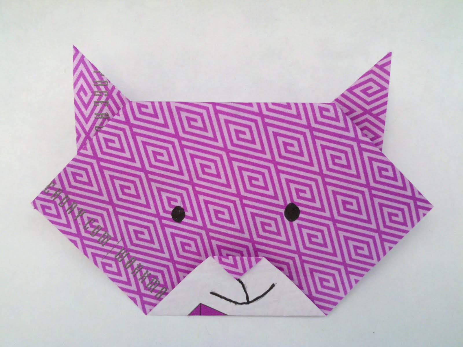 Everyday Origami: Cat Head