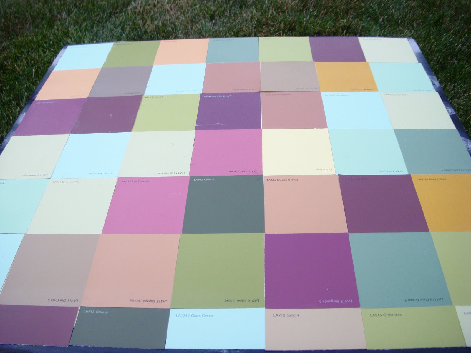 Easy Weekly Tutorials: Paint Chip Mural