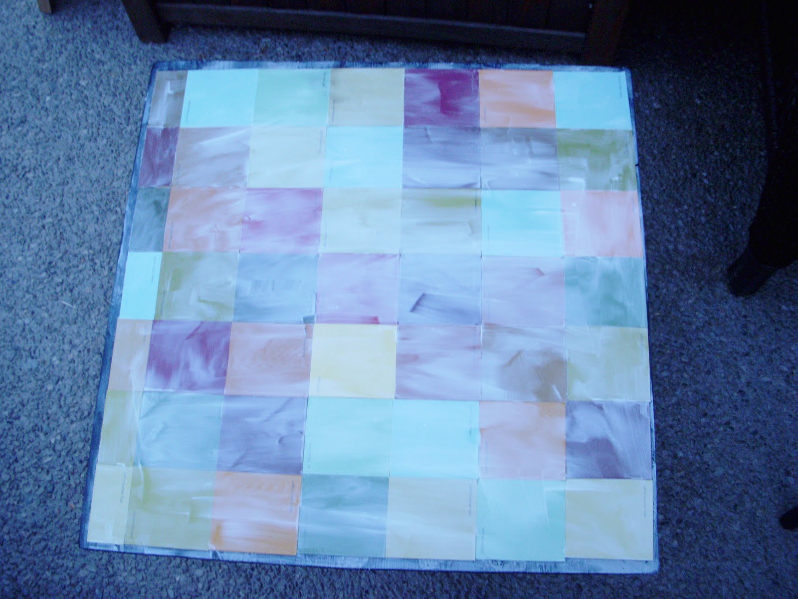 Beach Bear Villa, HHI: Paint Chip Mosaic - Tutorial Tuesday